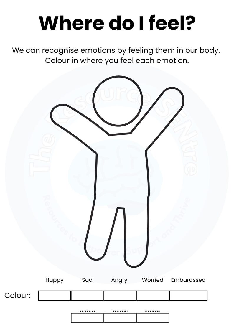 Emotion Exploration Worksheet Bundle | Printable Emotional Regulation ...