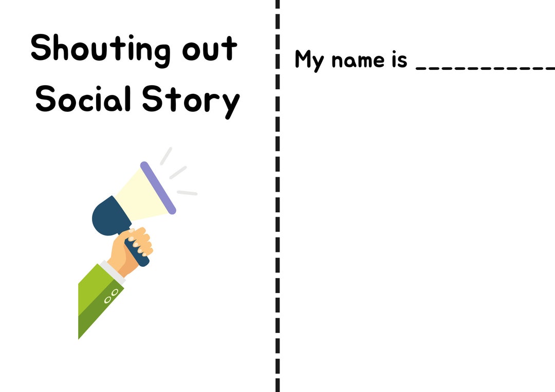 Shouting Out in Class Social Story (digital Download) - Etsy