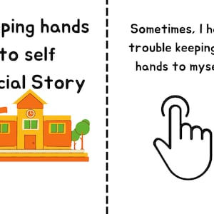 Keep Hands To Self Social Story