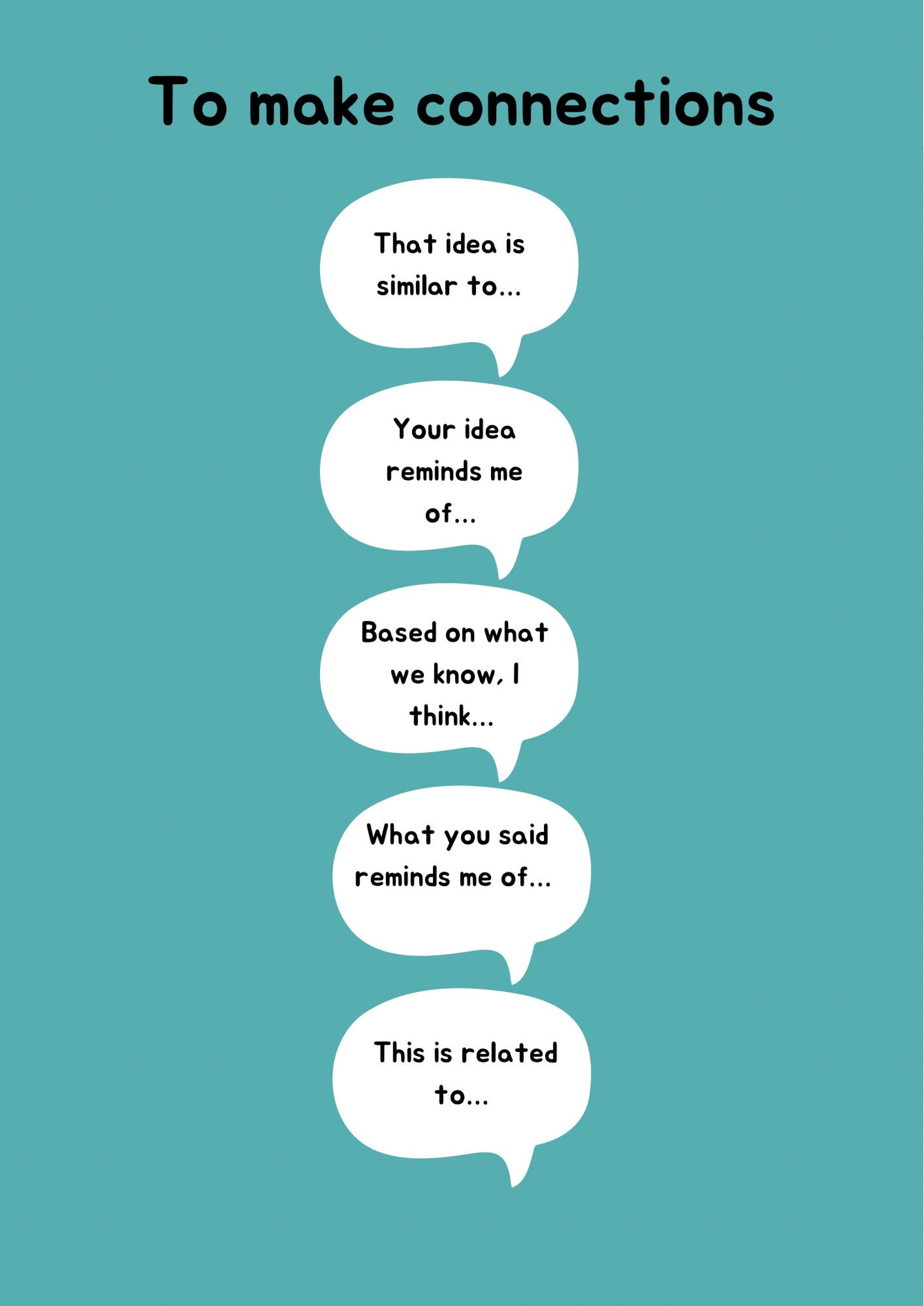 Oracy Sentence Stems | Sentence Starters English Lesson Sentence ...