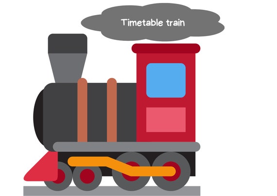 Visual Timetable Train for Children | Etsy