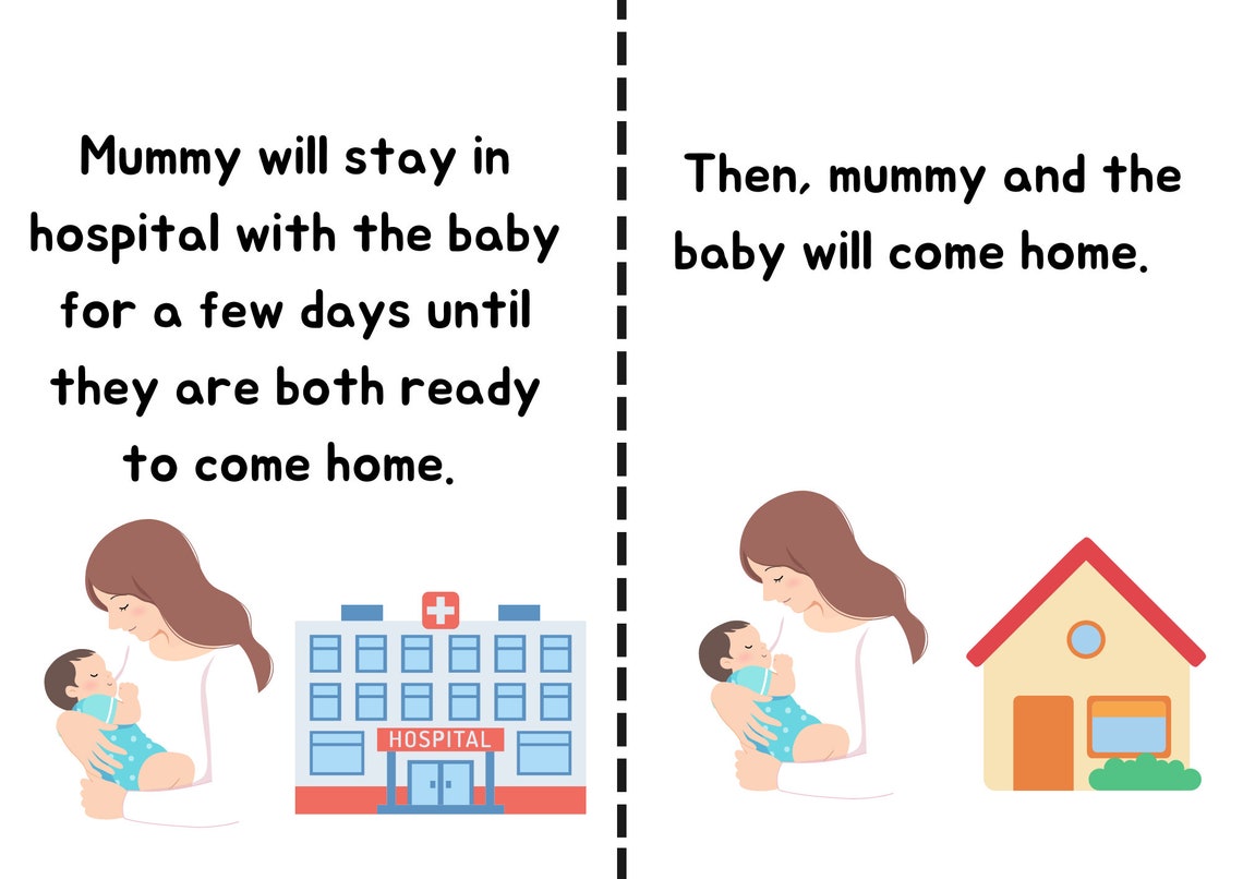 New Baby Social Story Customised - Etsy