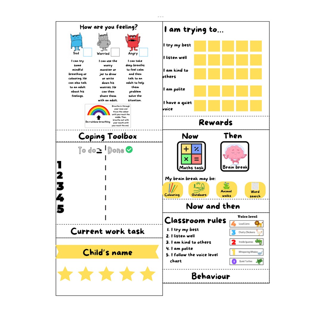 Emotions & Behavior Flipbook: Regulation Strategies, Reward Chart ...