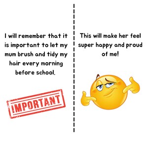 Brushing Hair Social Story - Etsy