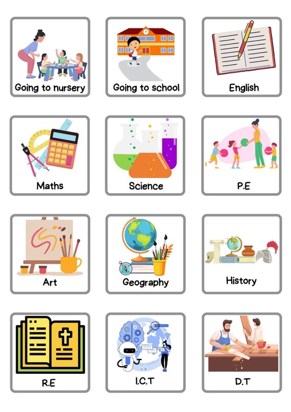 Visual Aids for Visual Timetable and Now and Next Boards | Etsy