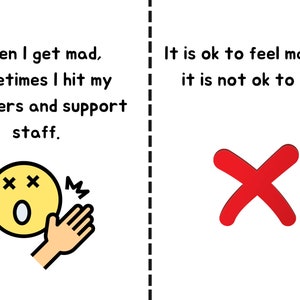Hitting Teachers and Staff Social Story | Hitting a School Social Story ...