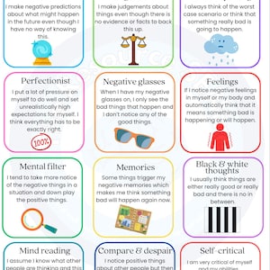 Unhelpful Thinking Styles | Thought Challenging | Thinking Patterns ...