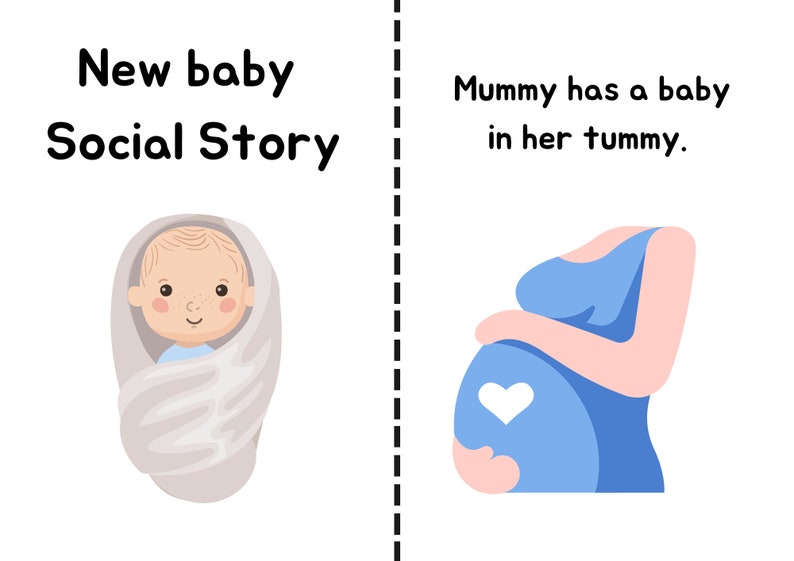 New Baby Social Story Customised - Etsy