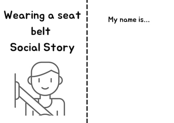 Wearing a Seat Belt Social Story - Etsy