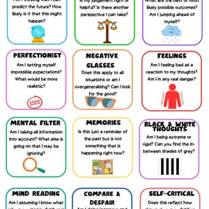 Unhelpful Thinking Styles Guide: Cognitive Distortions (PDF Files) - Etsy