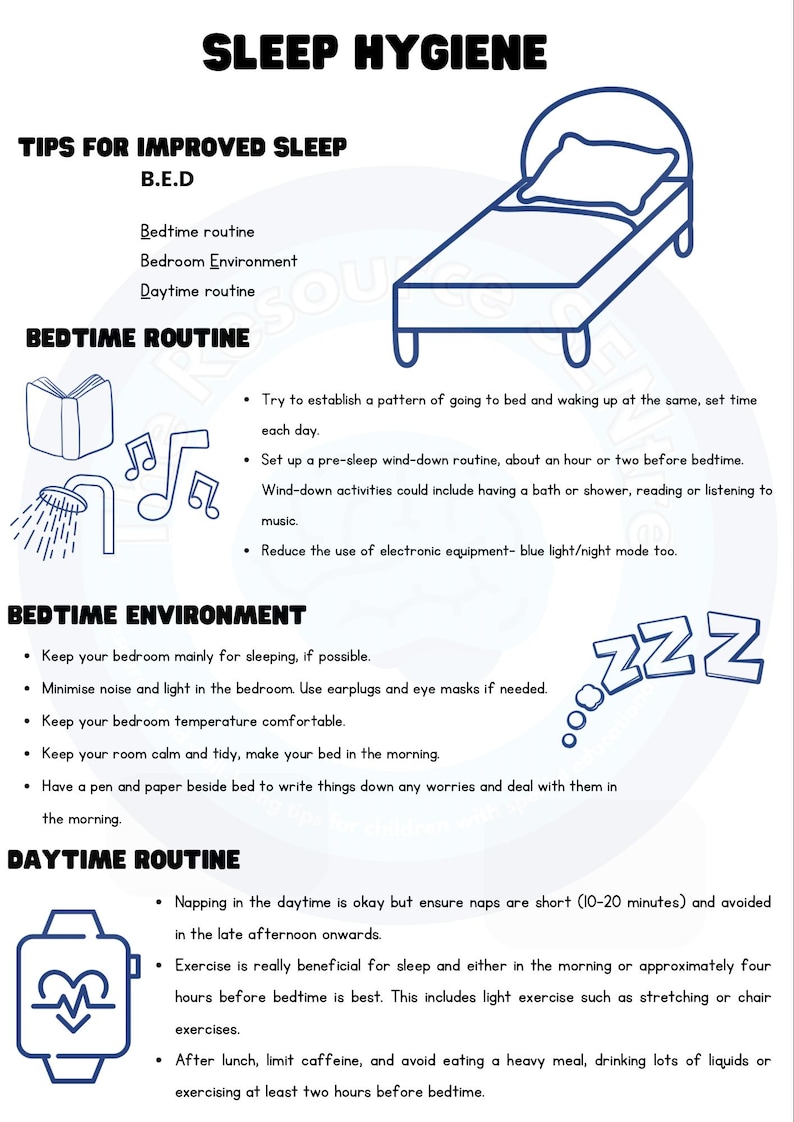Sleep Hygiene | Sleep Tips | Sleep Routine | Cycle of Low Mood and ...
