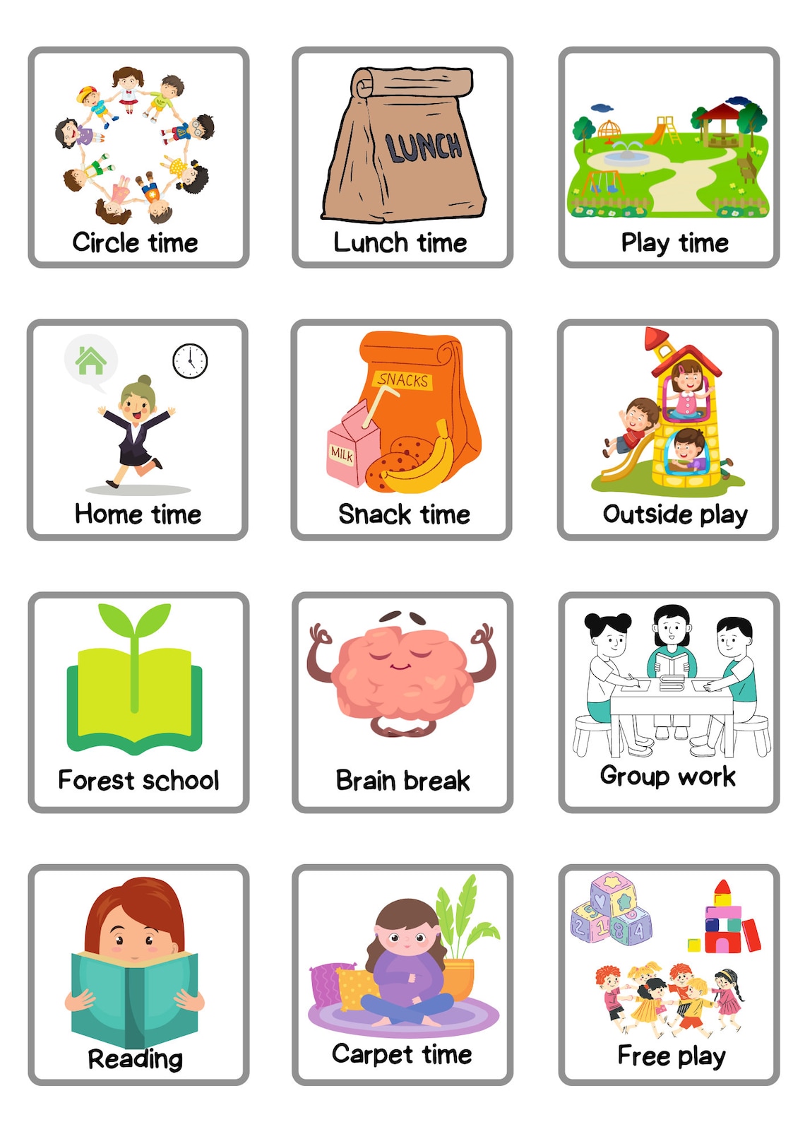 Visual Aids for Visual Timetable and Now and Next Boards - Etsy