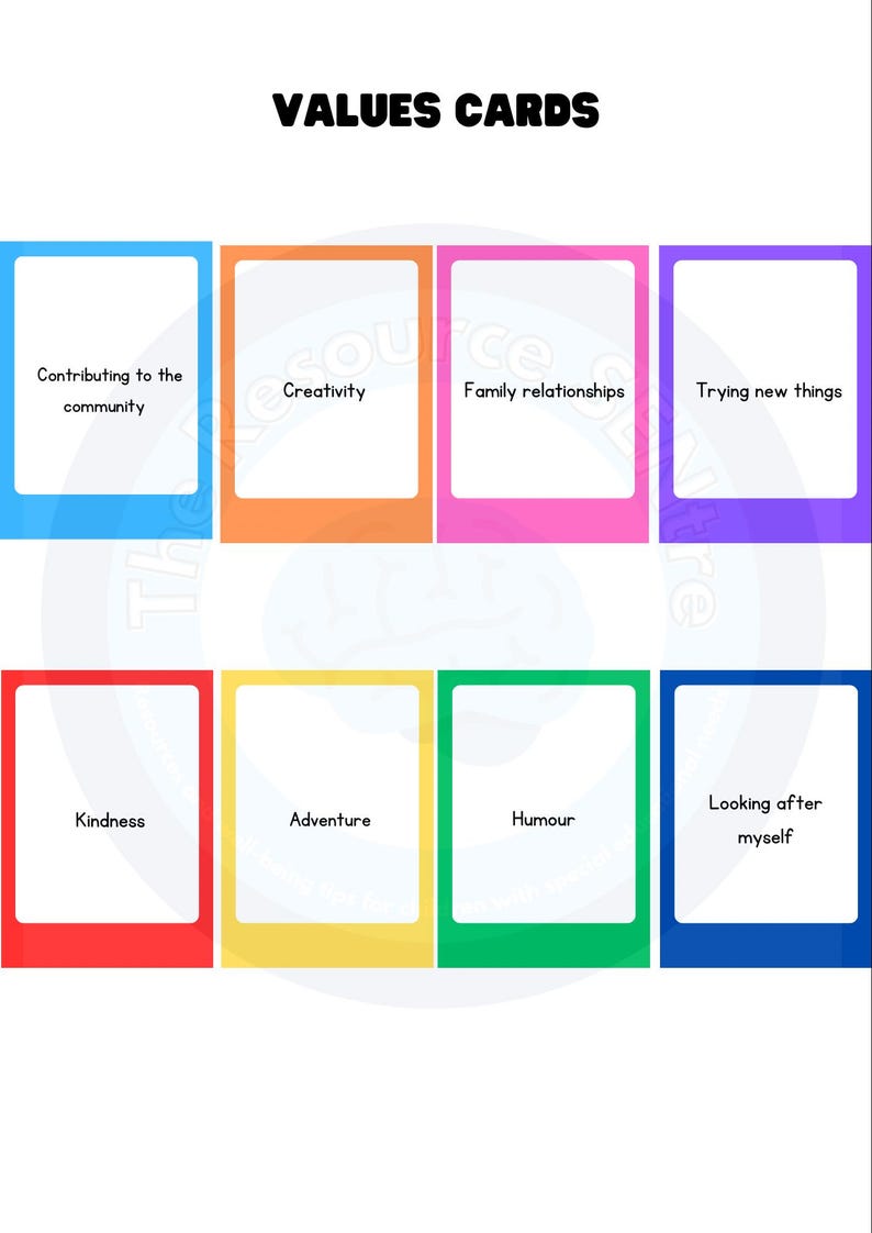 Behavioral Activation Worksheets: Values Based Activities (digital ...