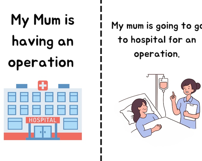 Mum's Hospital Operation Social Story - Etsy