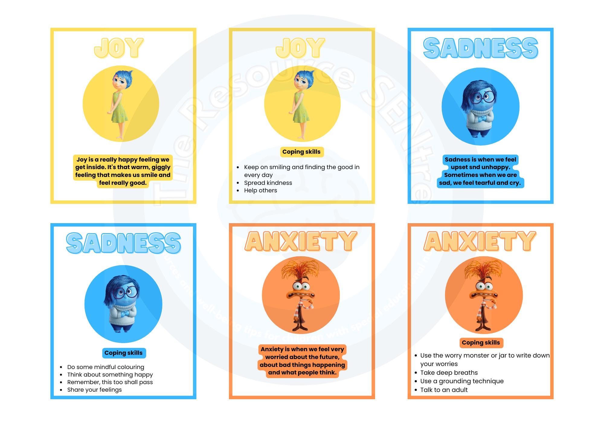 Inside Out 2 Flashcards | Inside Out 2 Emotion Definitions | Inside Out ...