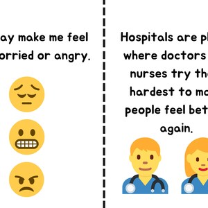Dad is in Hospital Social Story Parent Staying in Hospital Social Story ...
