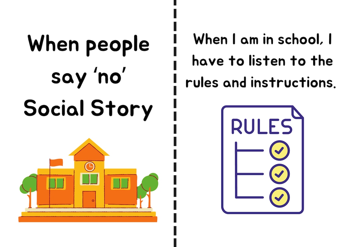 When People Say No Behaviour Social Story - Etsy