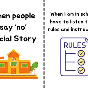When People Say No Behaviour Social Story - Etsy
