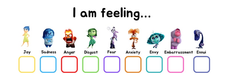 Inside Out 2 Emotions Check In - Etsy
