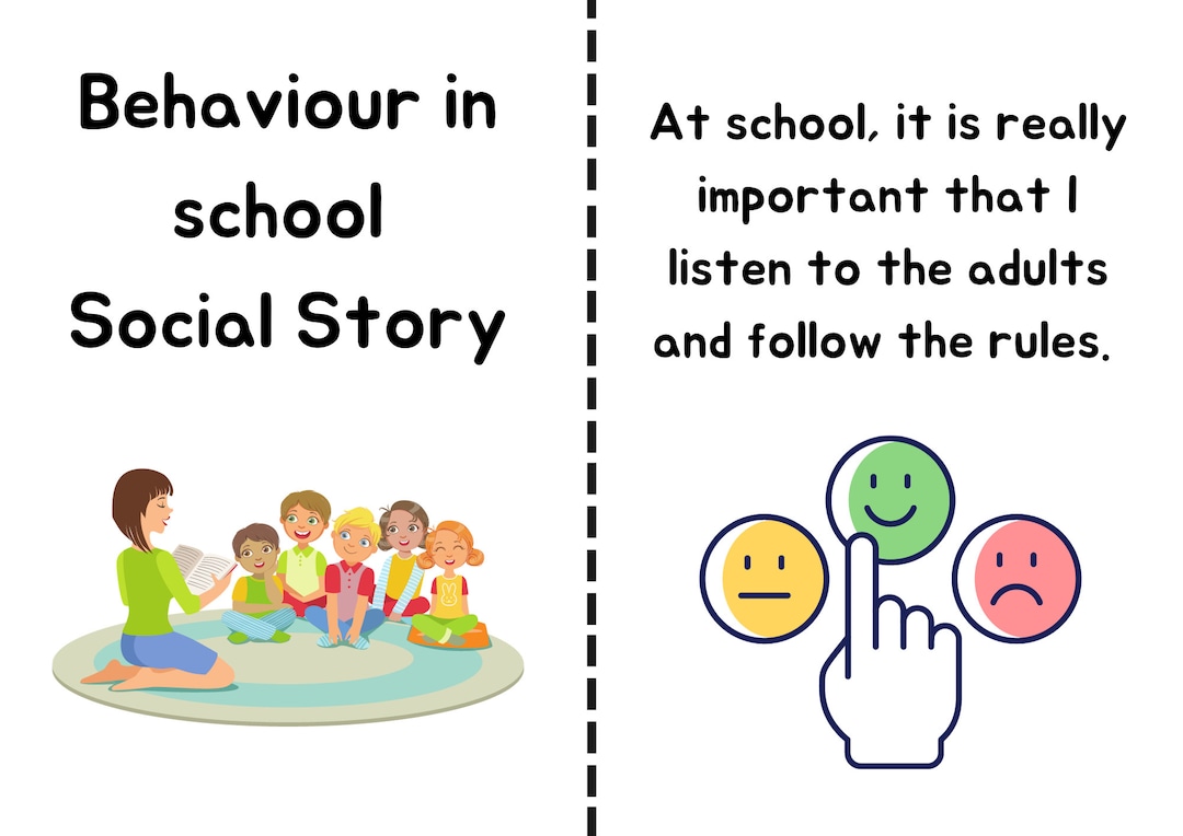Behaviour in Class Social Story | Behaviour Management in School | Good ...