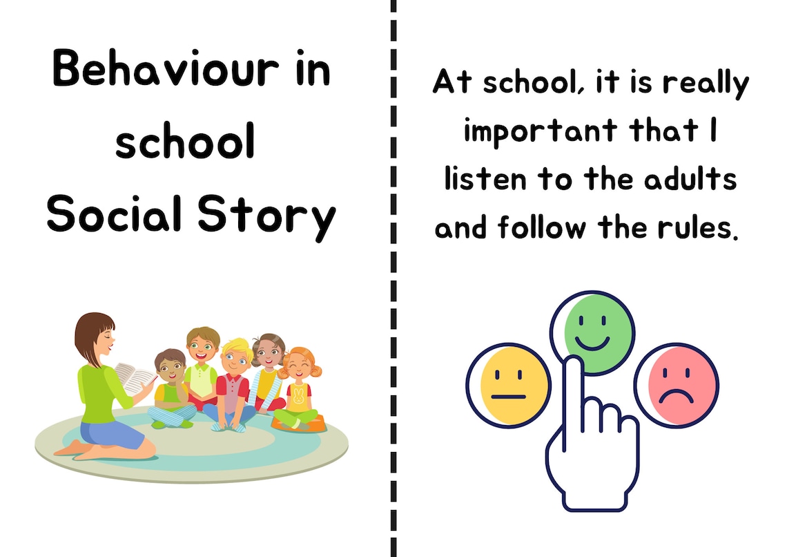 Behaviour in Class Social Story | Behaviour Management in School | Good ...