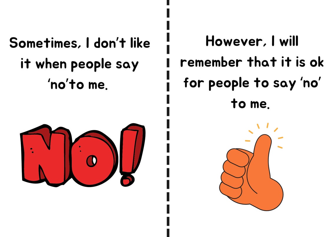 When People Say No Behaviour Social Story - Etsy