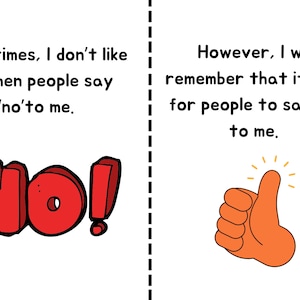 When People Say No Behaviour Social Story - Etsy
