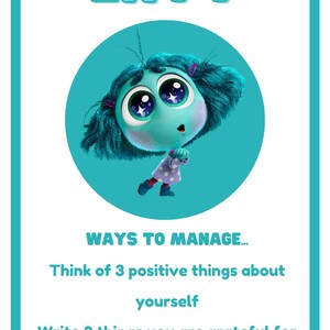 Inside Out 2 Emotions Display Board: Coping Strategies (A4 PDF) - Etsy