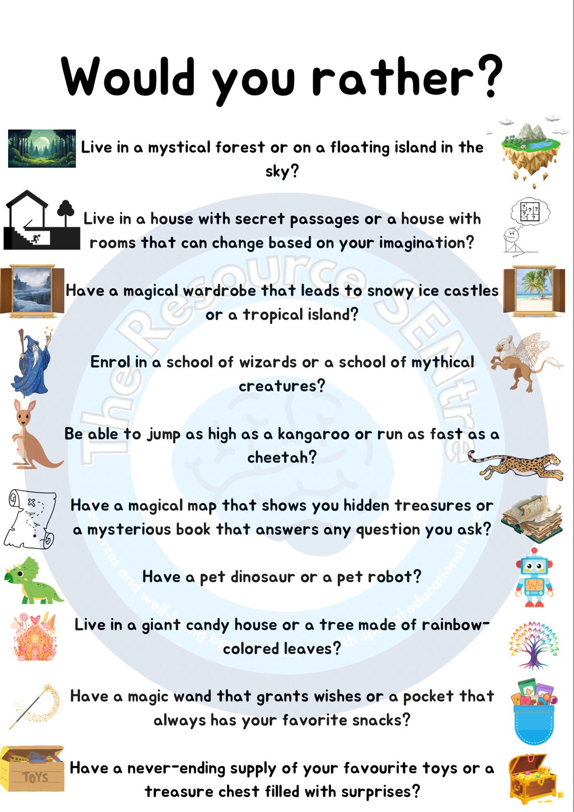 Children Icebreaker Questions | Would You Rather Questions Bundle 2 - Etsy