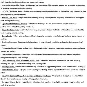 Pathological Demand Avoidance Resources Bundle | PDA Resources | PDA ...