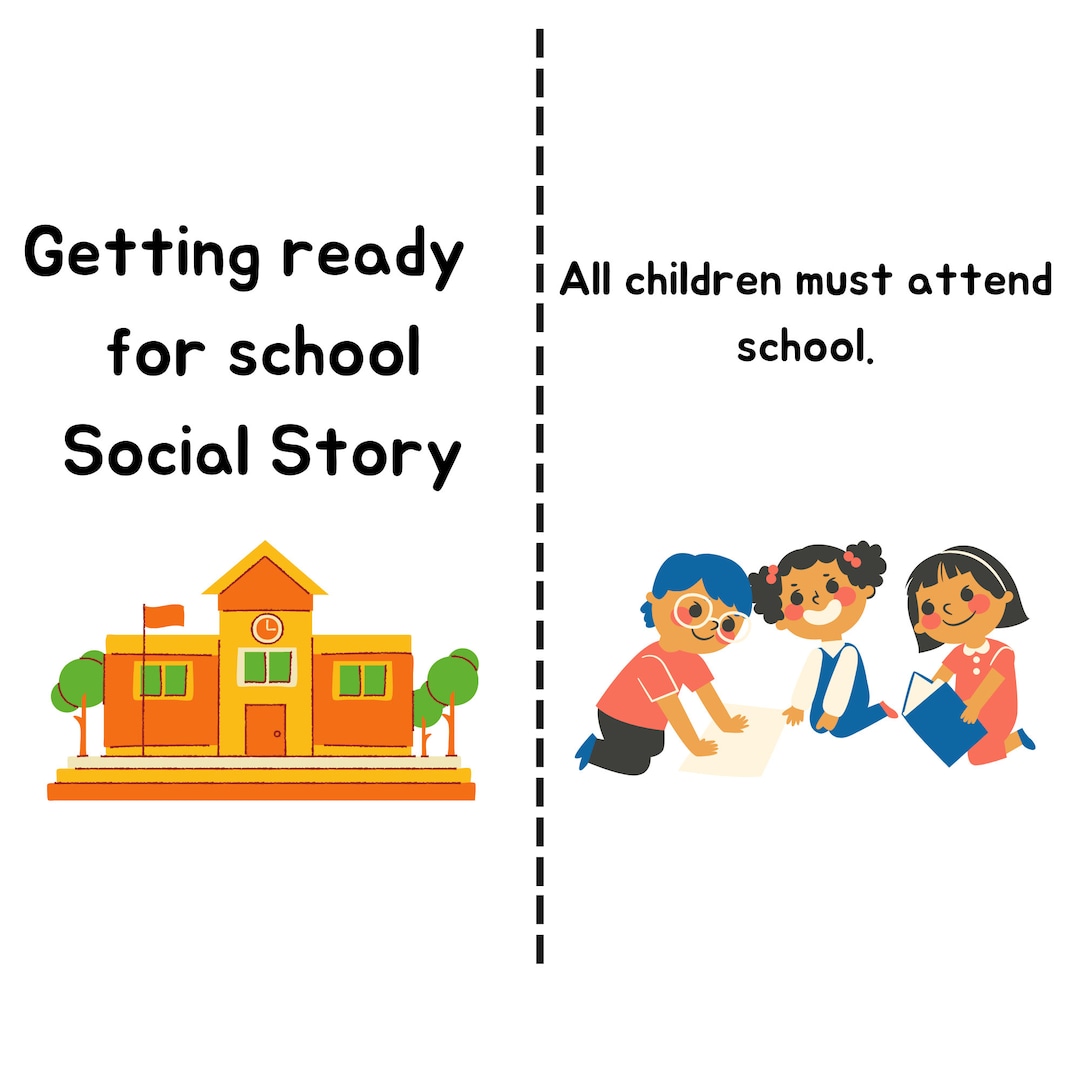Getting Ready for School Social Story | Coming to School Social Story ...