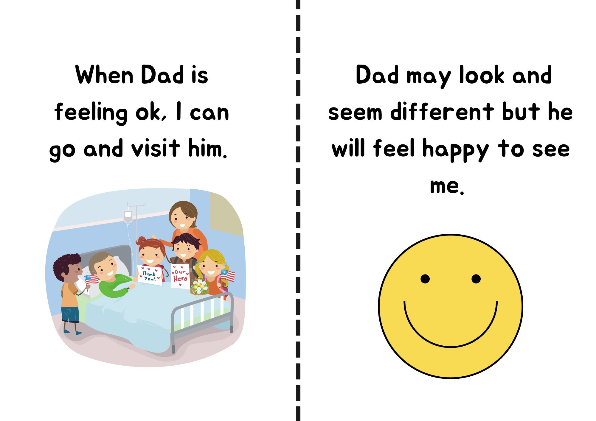 Dad is in Hospital Social Story Parent Staying in Hospital Social Story ...