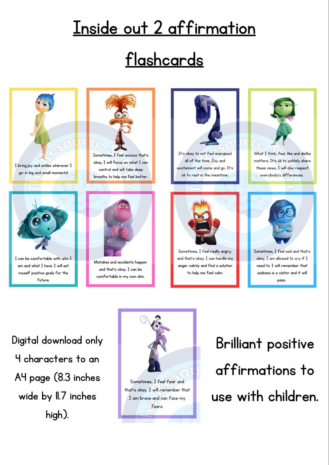 Inside Out 2 Positive Affirmations | Inside Out 2 Quotes | Inside Out 2 ...