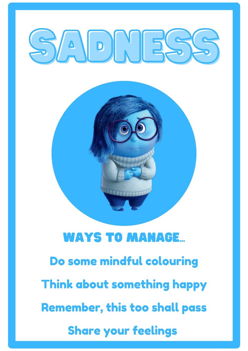 Inside Out 2 Emotions Display Board: Coping Strategies (A4 PDF) - Etsy