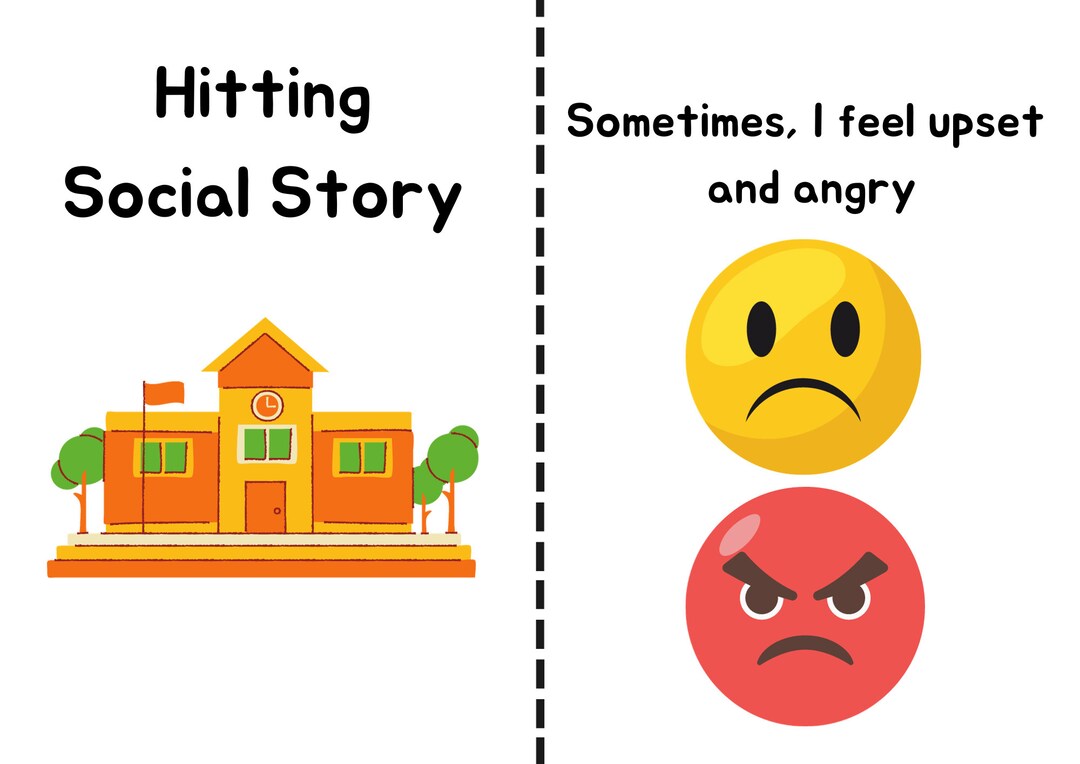 Hitting Teachers and Staff Social Story | Hitting a School Social Story ...