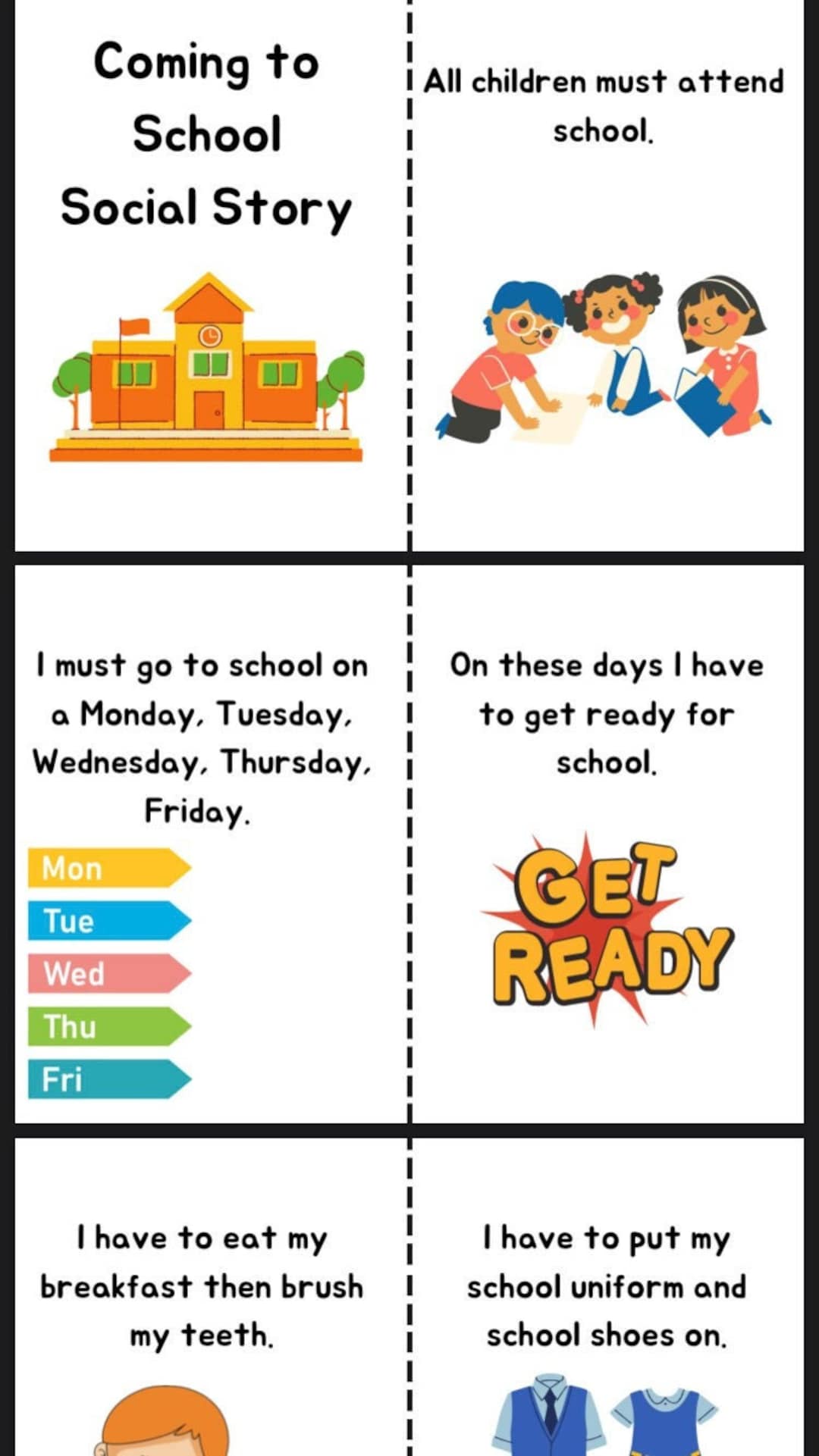 Coming to School Social Story - Etsy