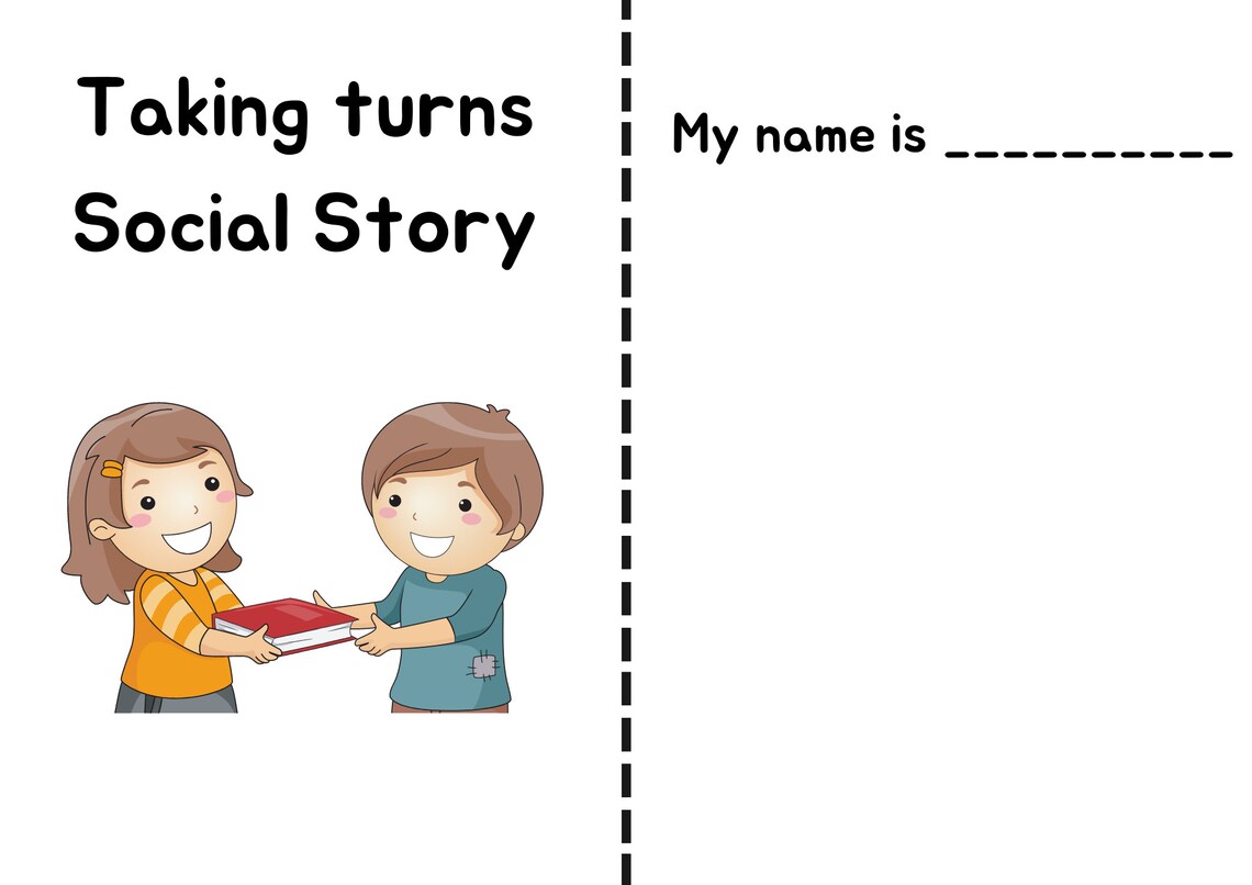 Taking Turns Social Story Bundle: School Edition (digital Download) - Etsy
