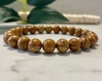 Cedar Bead Bracelet - Etsy