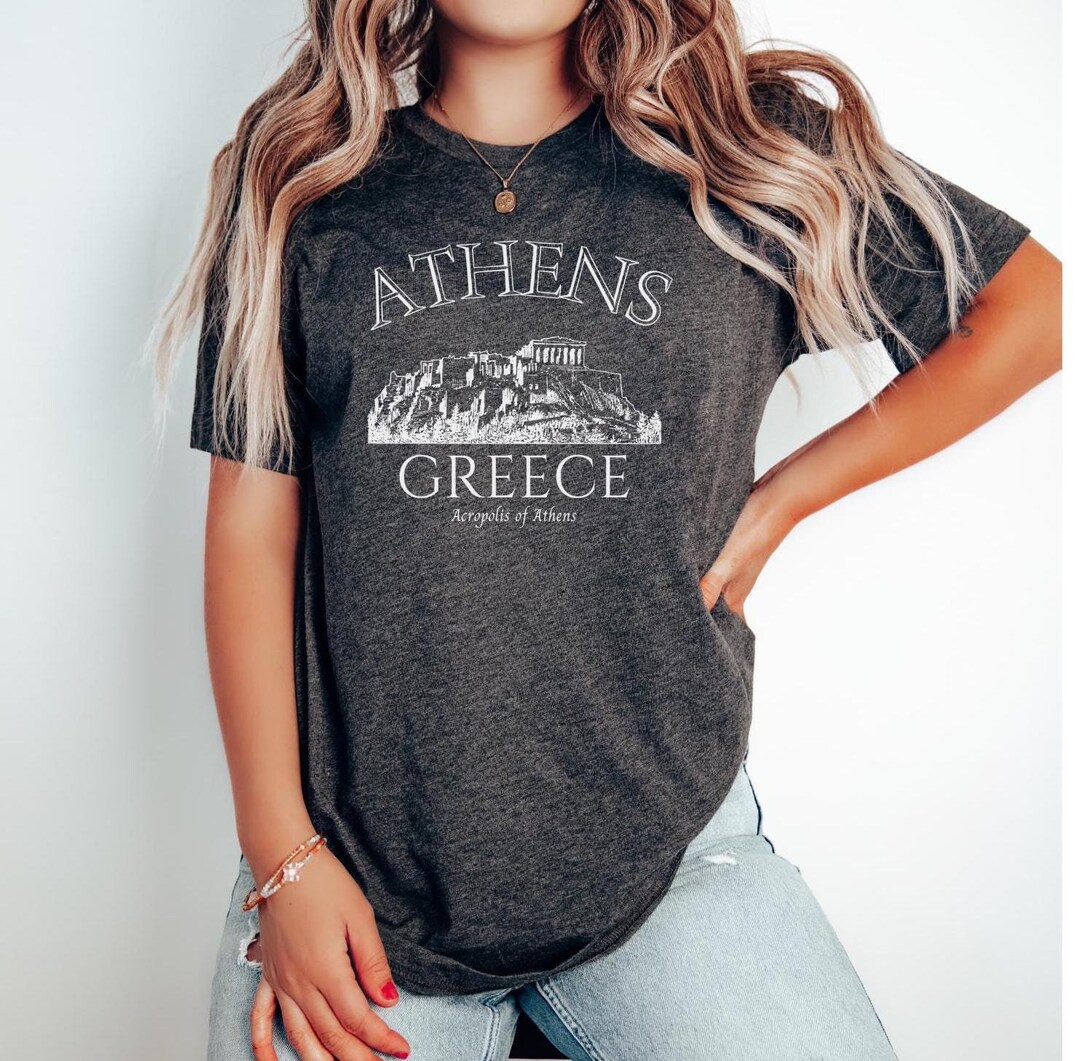 Athens Greece T-shirt, Acropolis of Athens Shirt, Travel Shirt, Gift ...