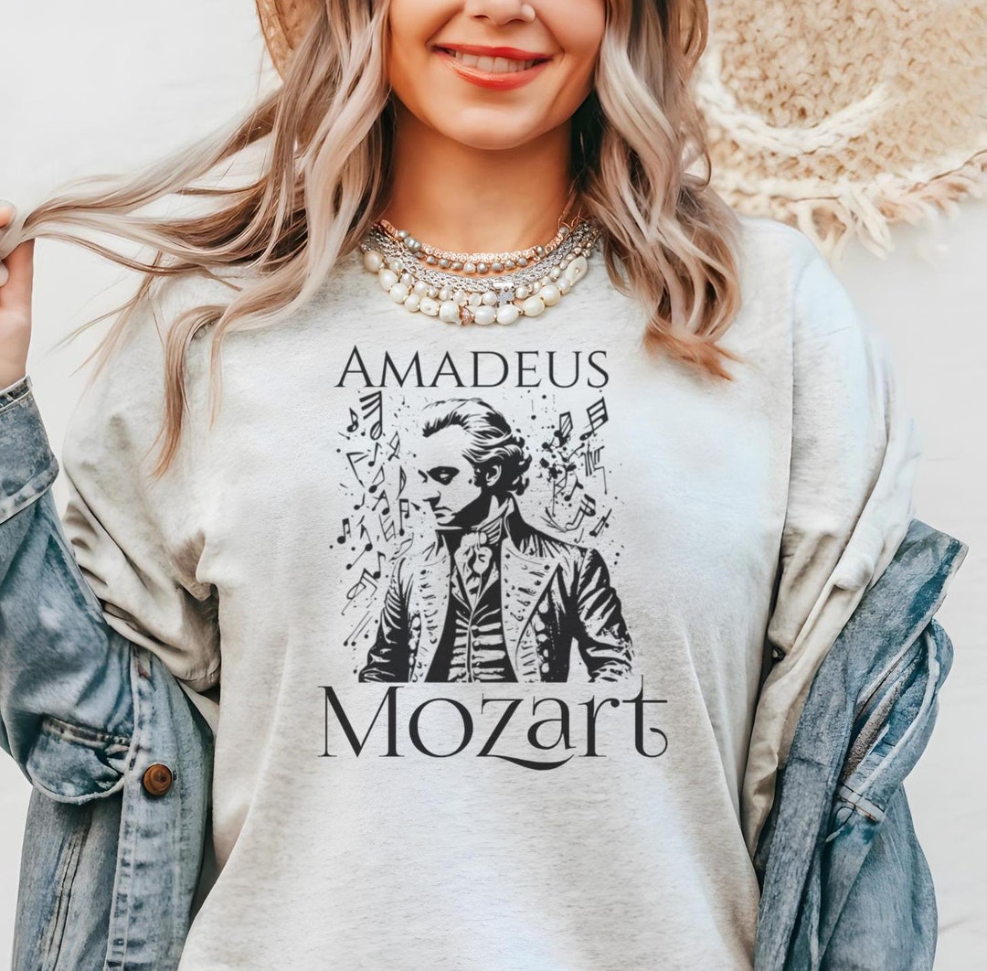 Mozart Shirt, Classical Music Gift, Music Lovers Shirt, Music Teacher ...