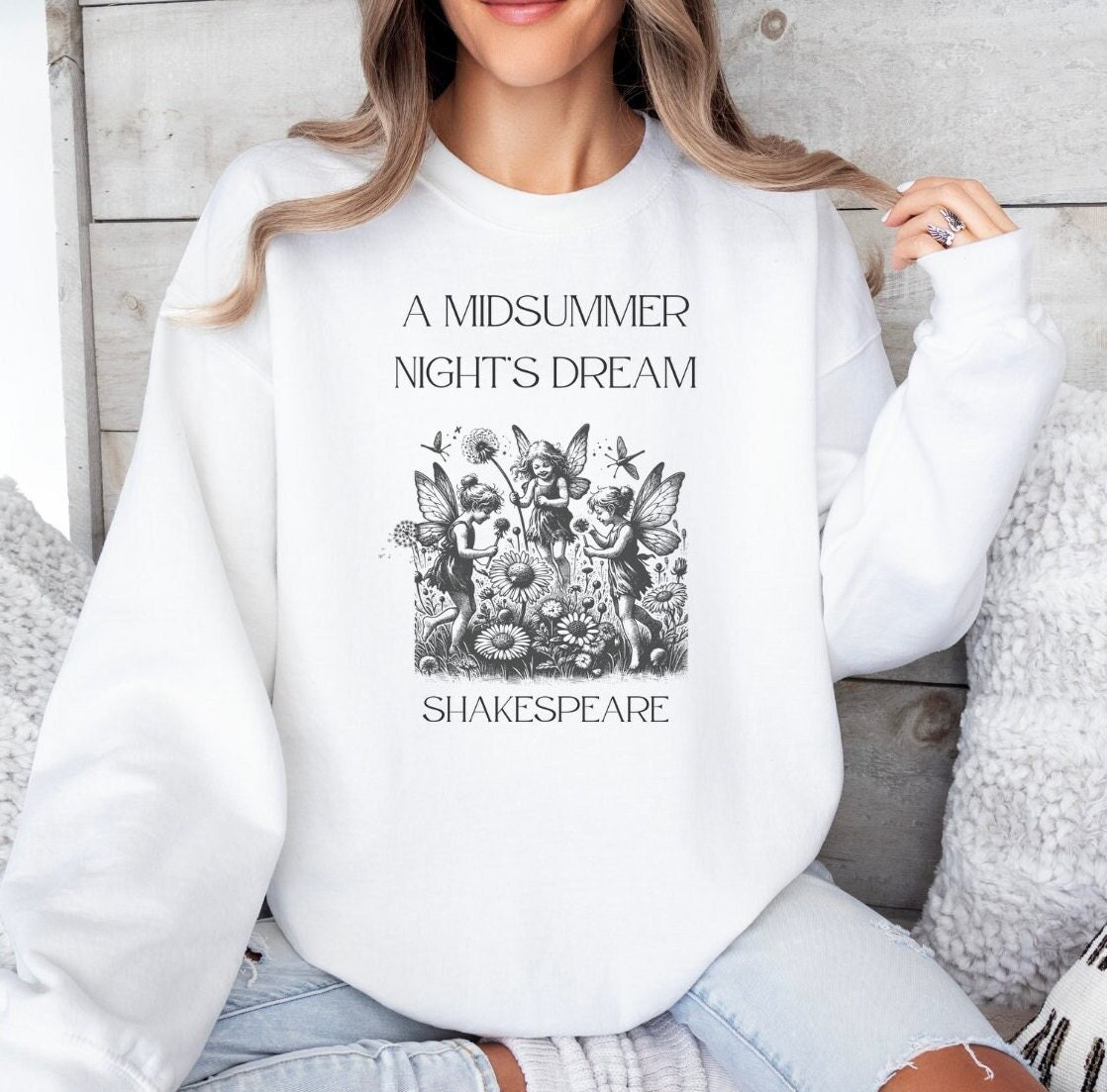 Shakespeare Sweatshirt, Midsummer Night's Dream Shirt, Fairycore Shirt ...