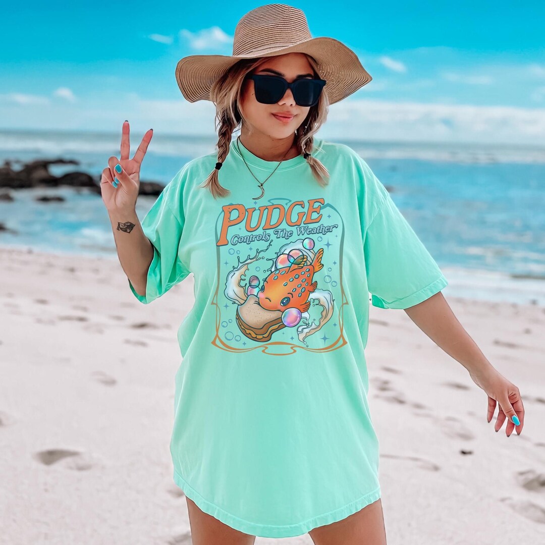 Pudge the Fish T-shirt, Pudge Controls the Weather Shirt, Hawaii Shirt ...