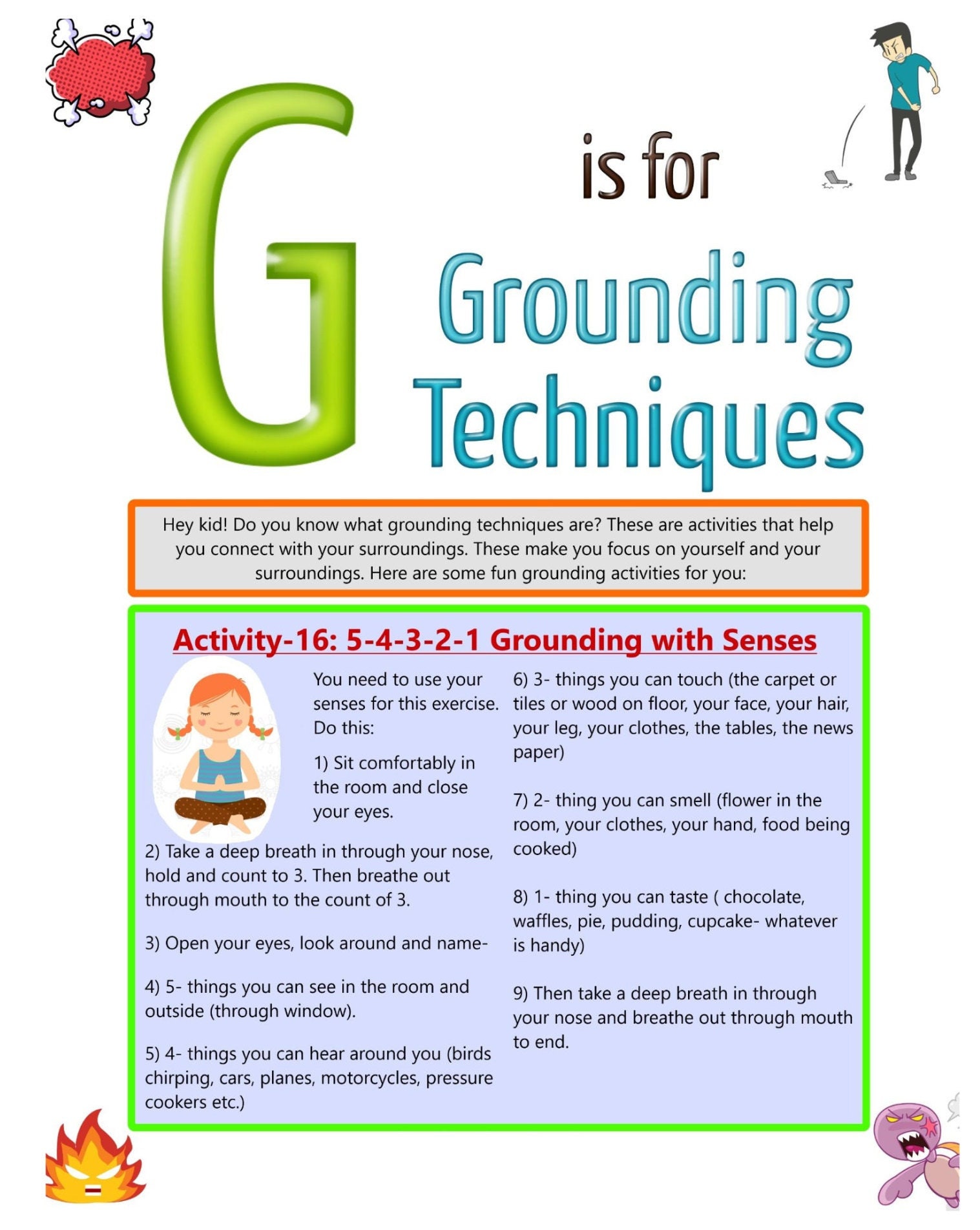 Anger Management for Kids 45 Page Digital Guide, ABC Book of Anger ...