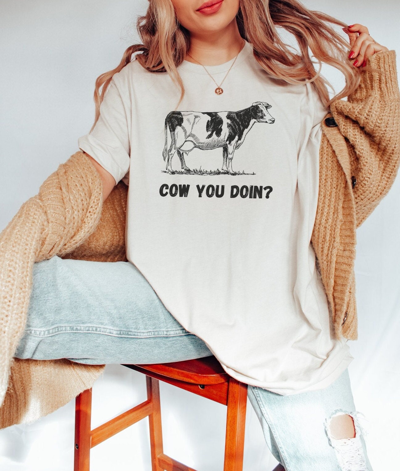 Funny Cow Shirt, Cow You Doin Shirt, Sarcastic Shirt, Funny Animal ...