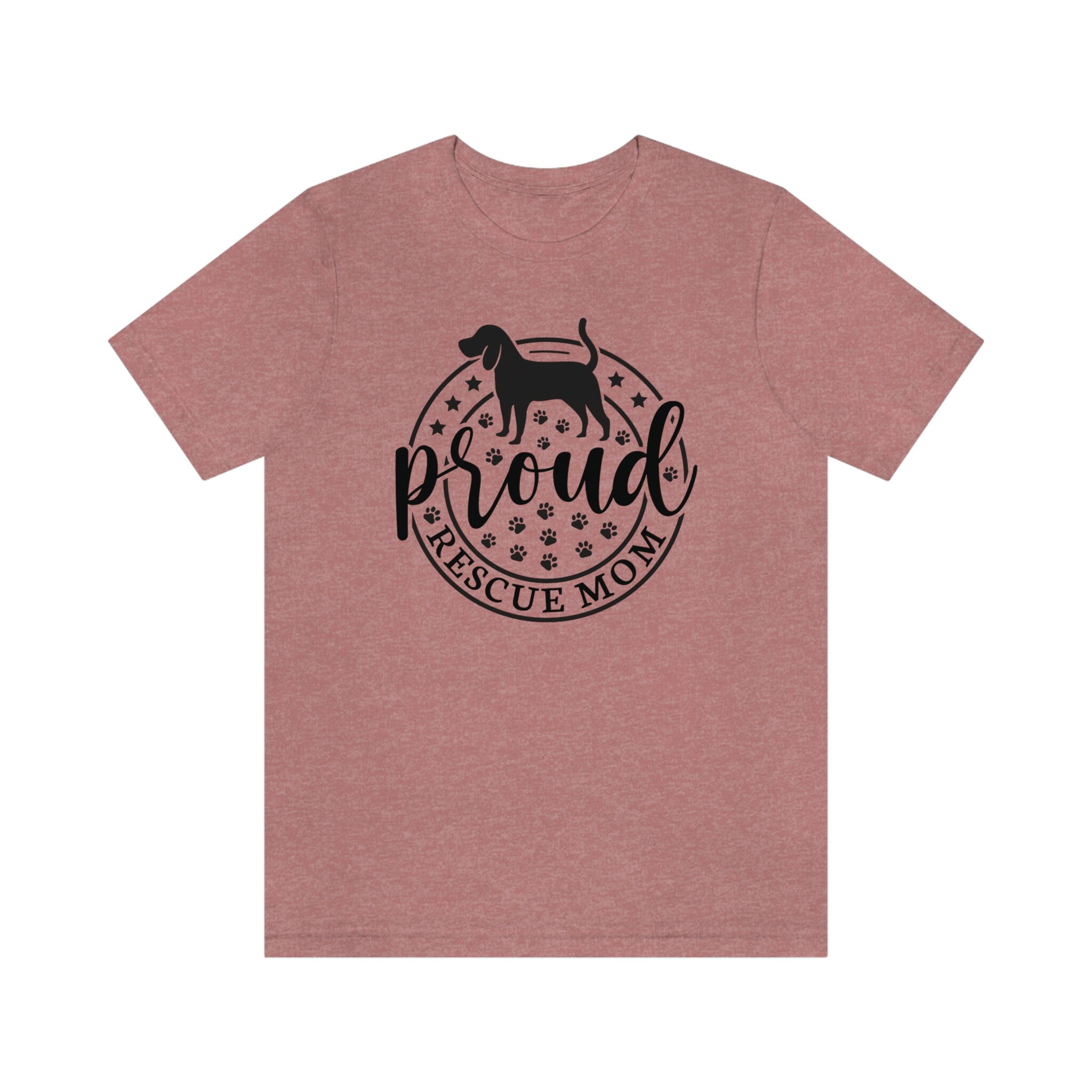 Camisa de mamá de perro de rescate, mamá de rescate orgullosa, camiseta ...
