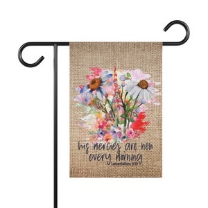 Scripture Garden Flag, His Mercies Are New Every Morning, Double Sided ...
