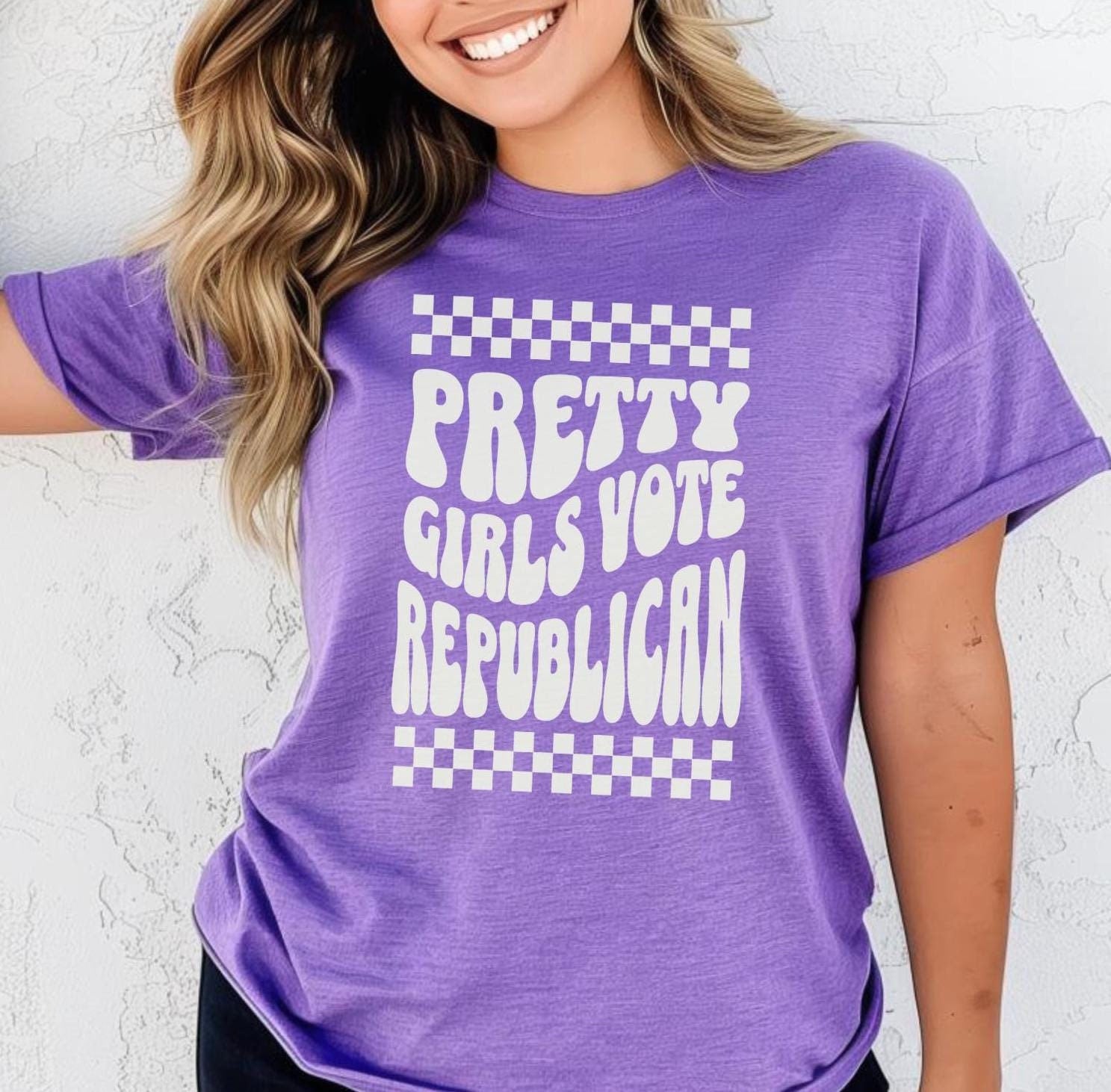 Pretty Girls Vote Republican T-shirt, Republican Shirt, Conservative ...