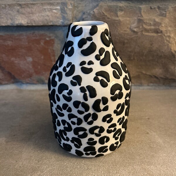 Cheetah Print Vase - Etsy