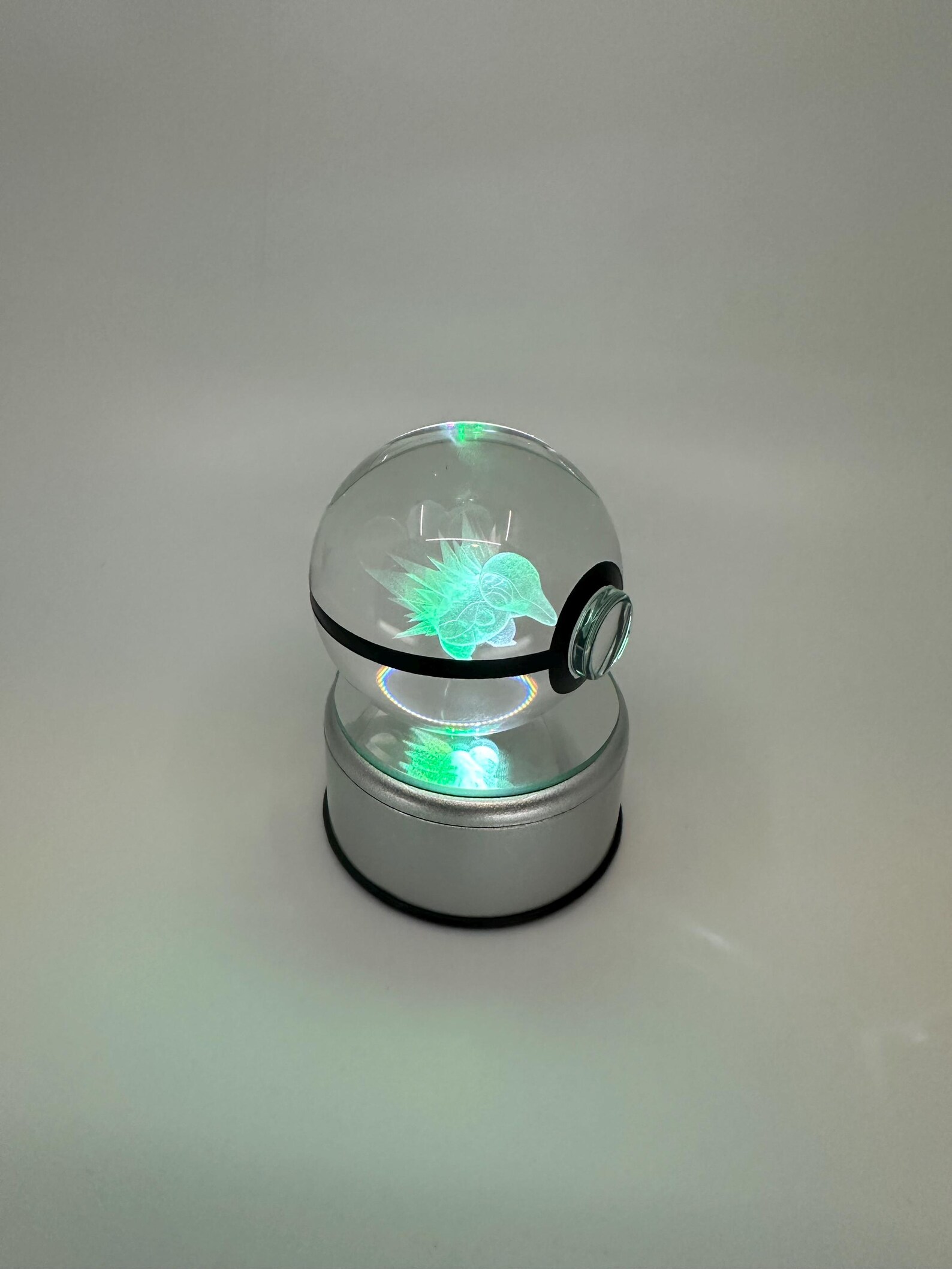 Crystal Pokeball With Rotating Base 80MM - Etsy