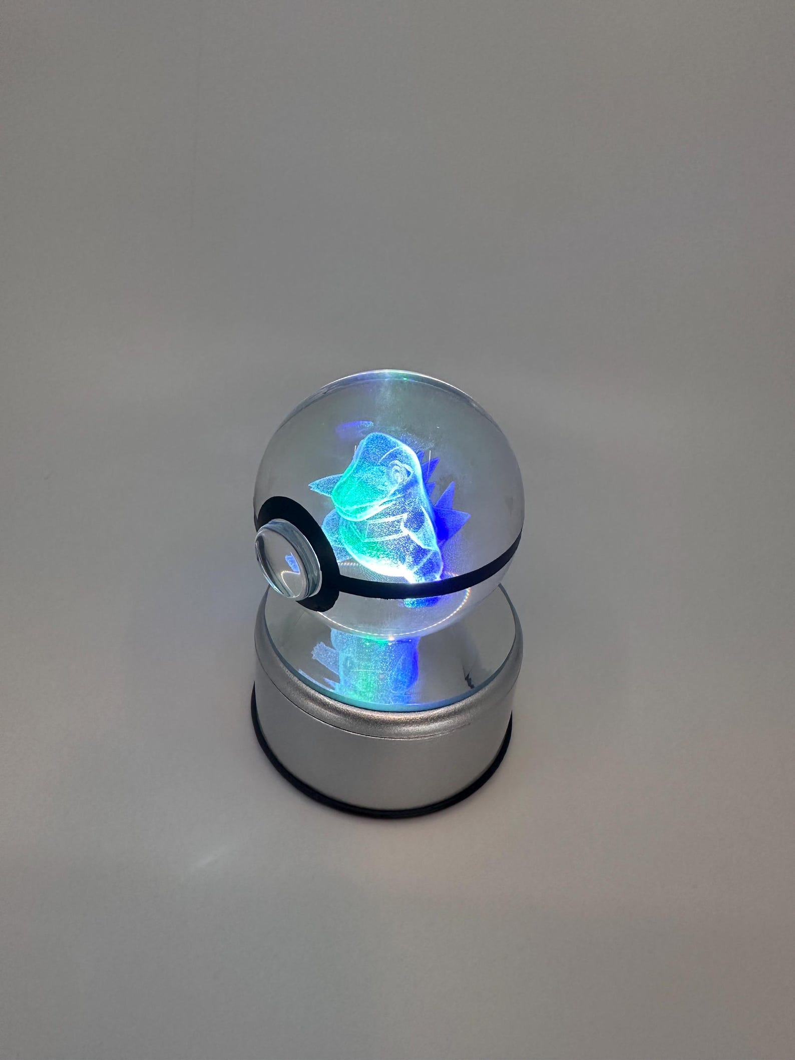 Crystal Pokeball With Rotating Base 80MM - Etsy